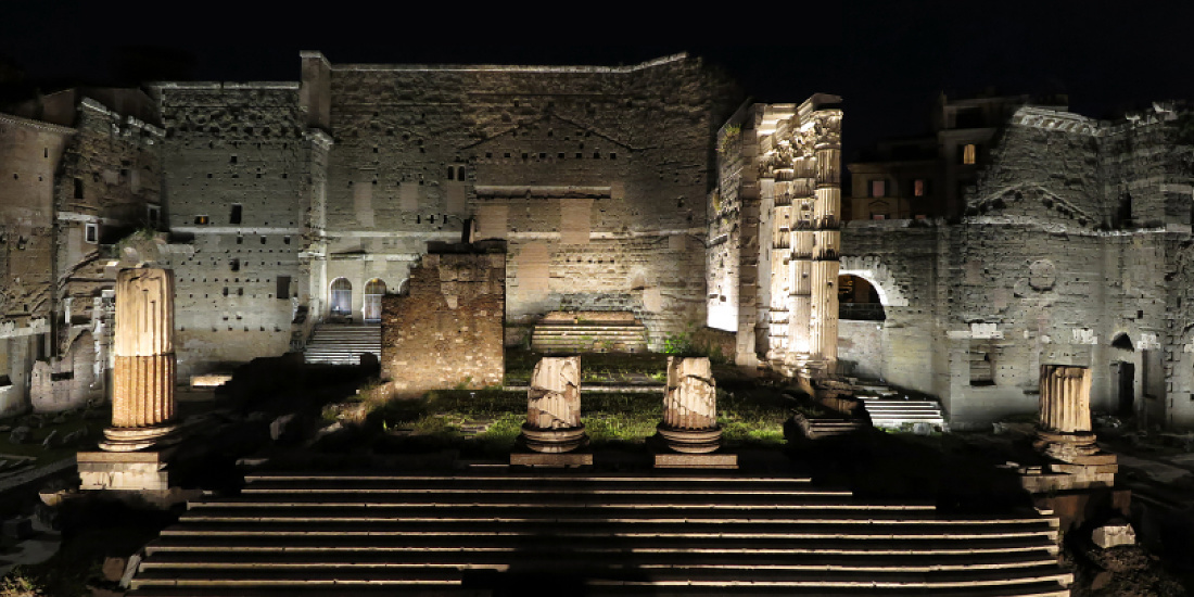 LED light: Imperial Forums, Rome - Culture - Projects