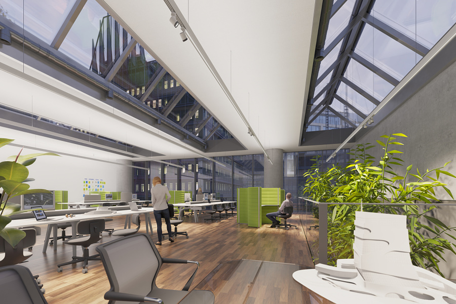 Modern office lighting with designer luminaires | ERCO