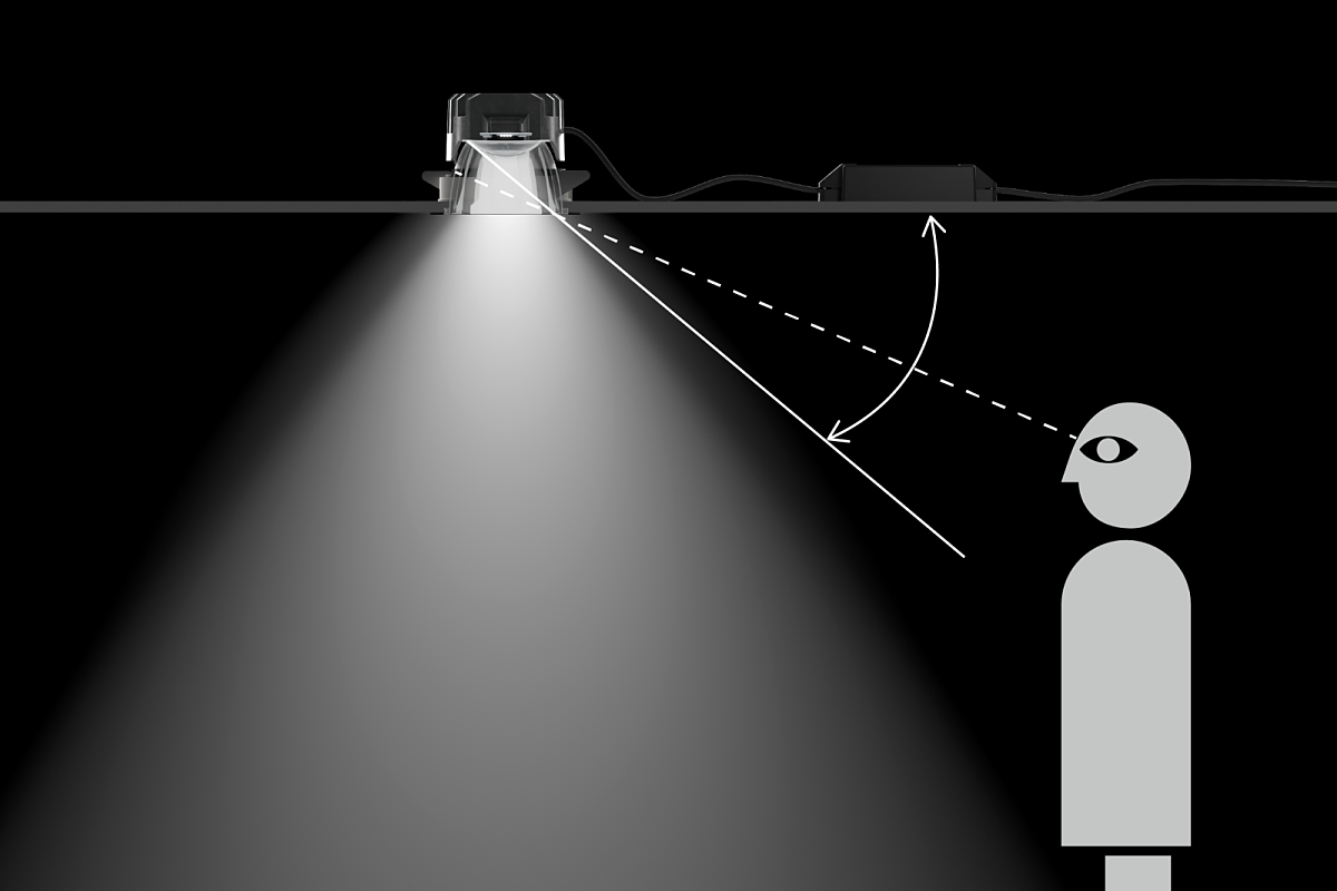 Planning light - Light studies - Quality of light with downlights | ERCO