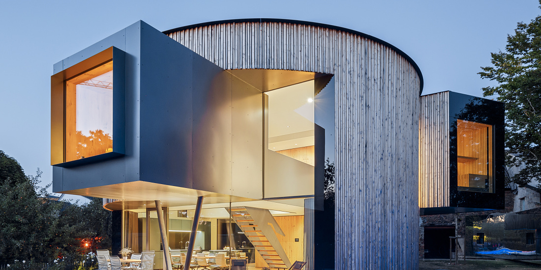 LED light: LED lighting in the Rinn revolving house, Heuchelheim