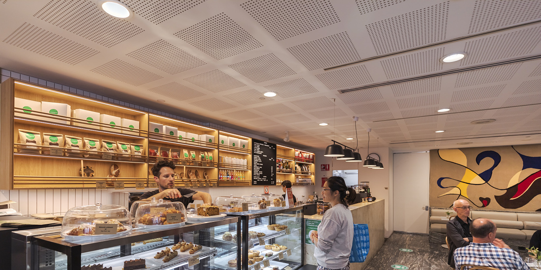 LED light: LED lighting for Wholegreen Bakery, Sydney